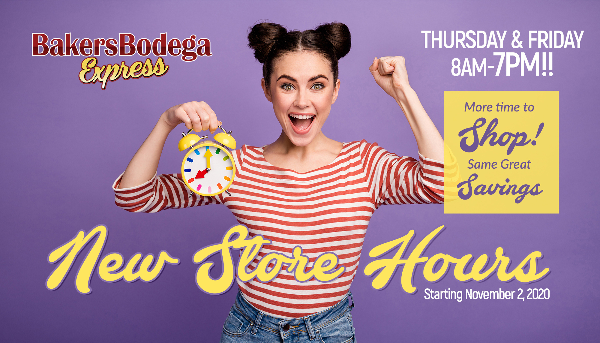 NEW STORE HOURS! 🎉